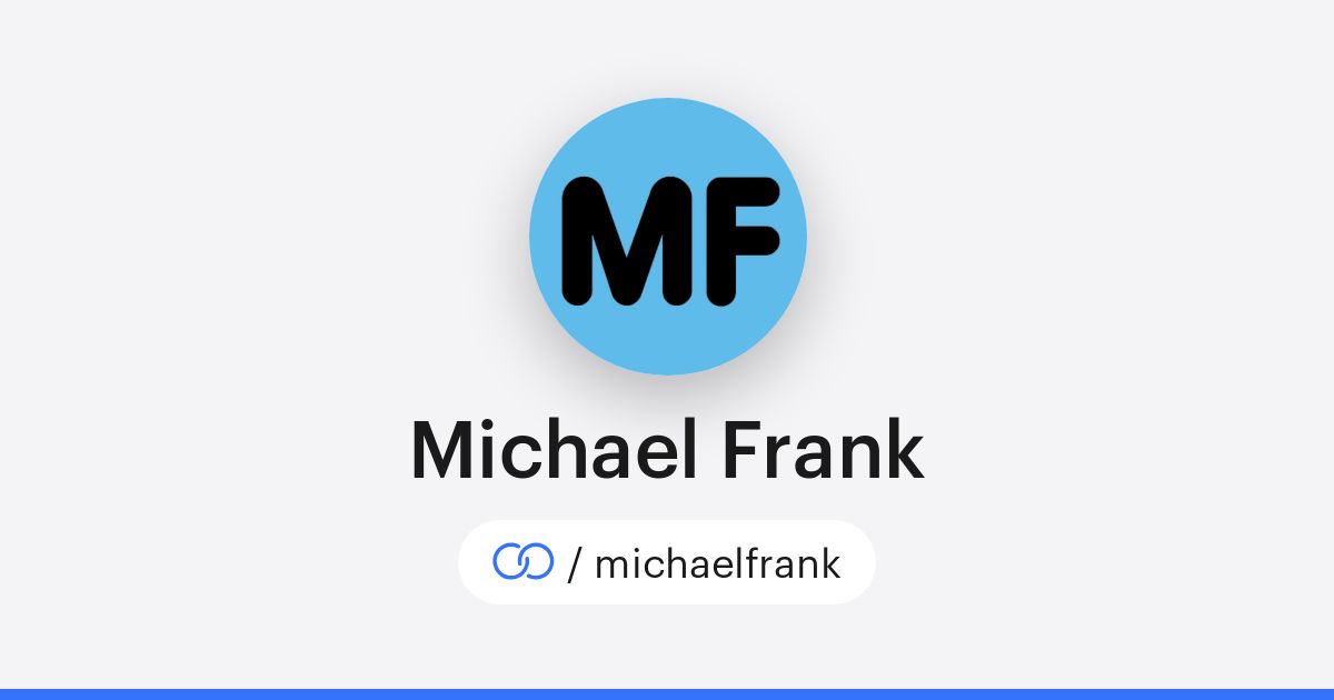 Michael Frank (/michaelfrank) · solo.to
