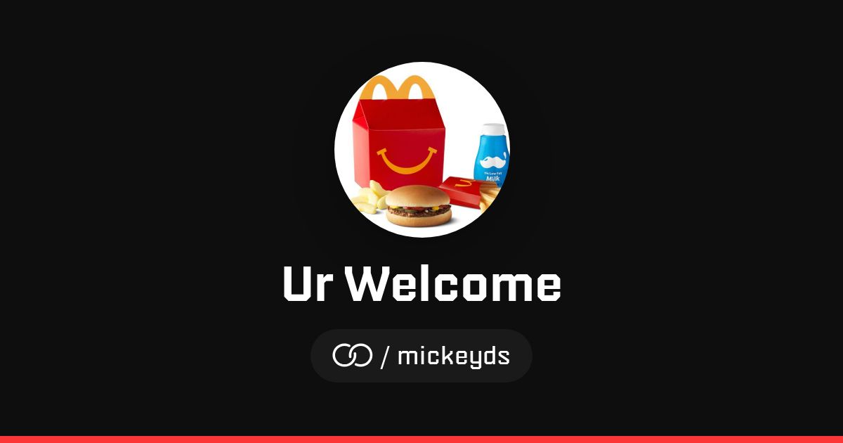 Ur Welcome (/mickeyds) · solo.to
