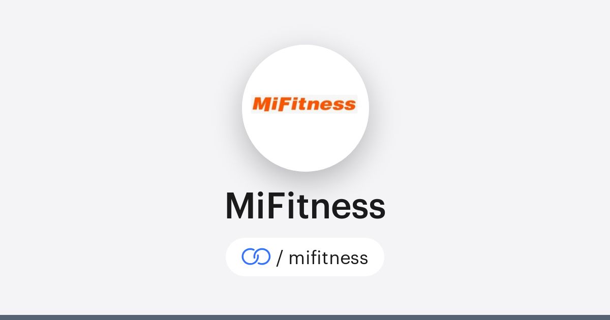 MiFitness · solo.to