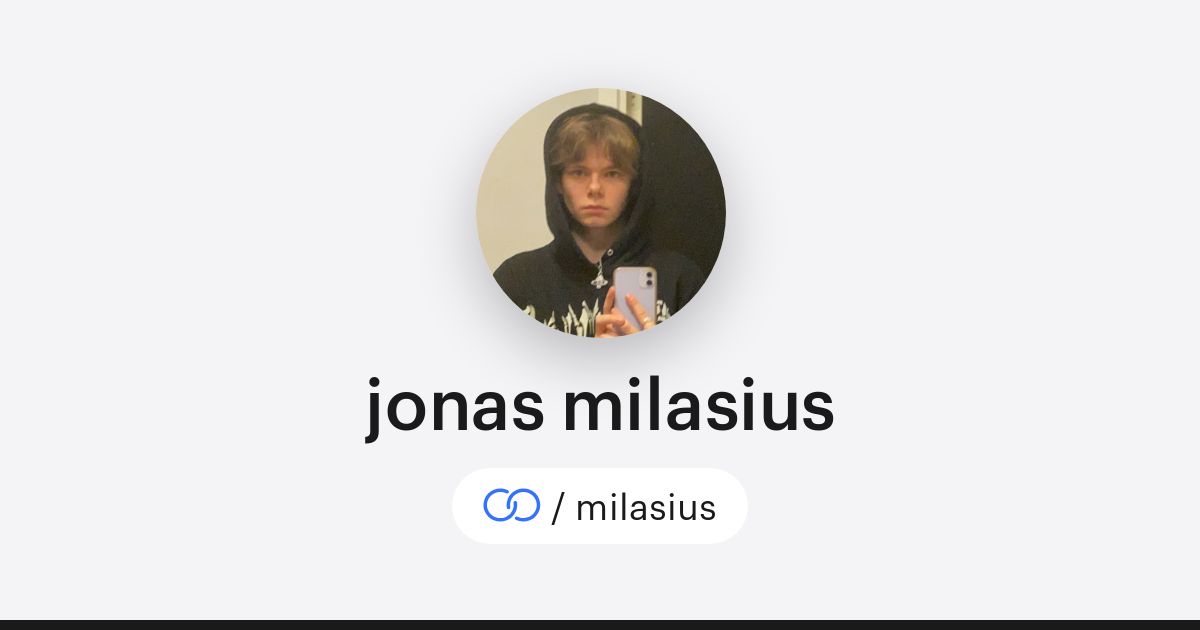 jonas milasius (/milasius) · solo.to