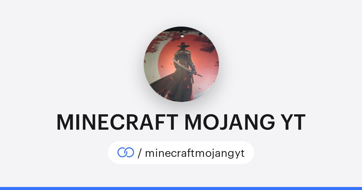 MINECRAFT MOJANG YT (/minecraftmojangyt) · solo.to