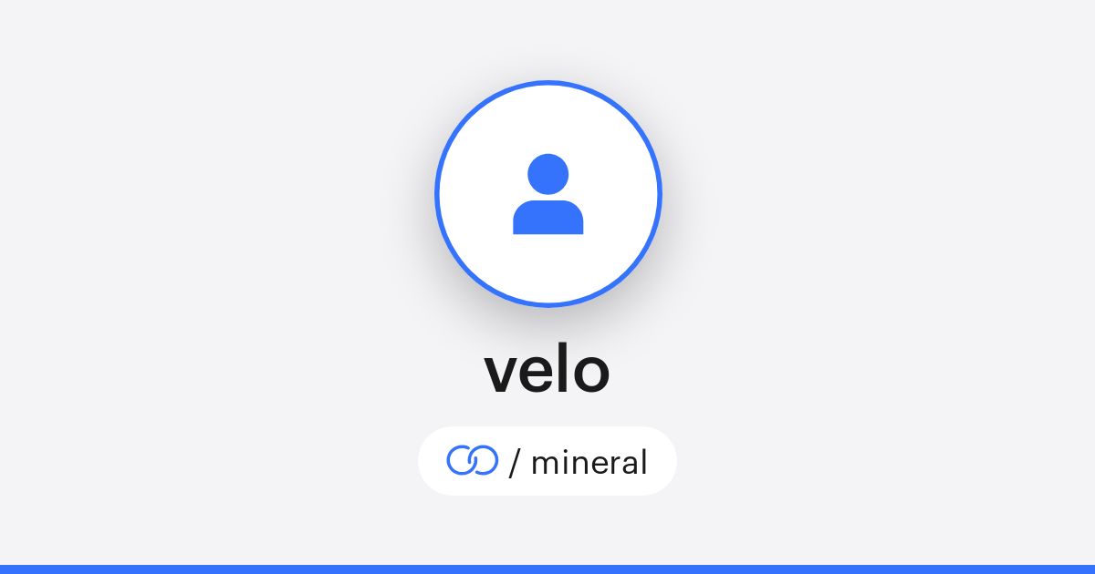 velo (/mineral) · solo.to