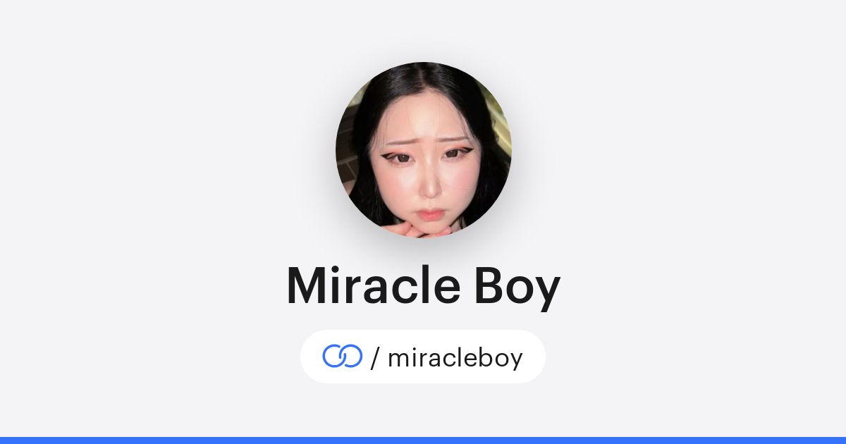 Miracle Boy (/miracleboy) · solo.to