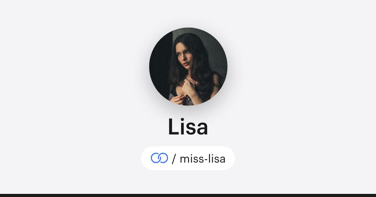 Lisa (/miss-lisa) · solo.to