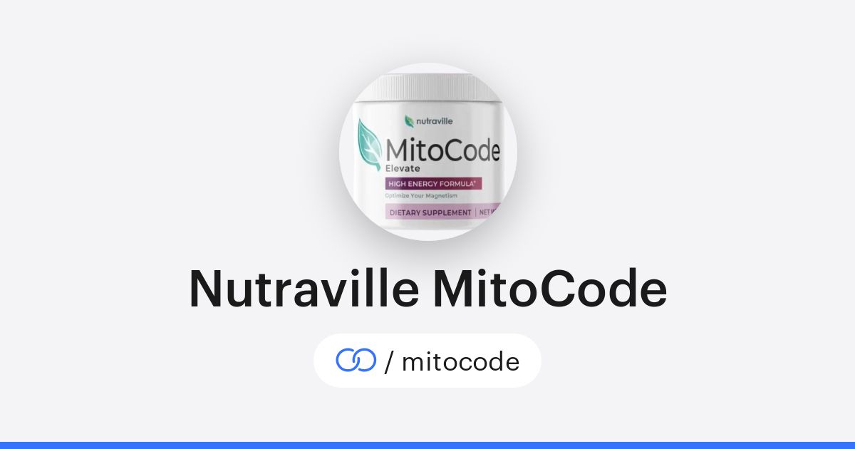 Nutraville MitoCode (/mitocode) · solo.to