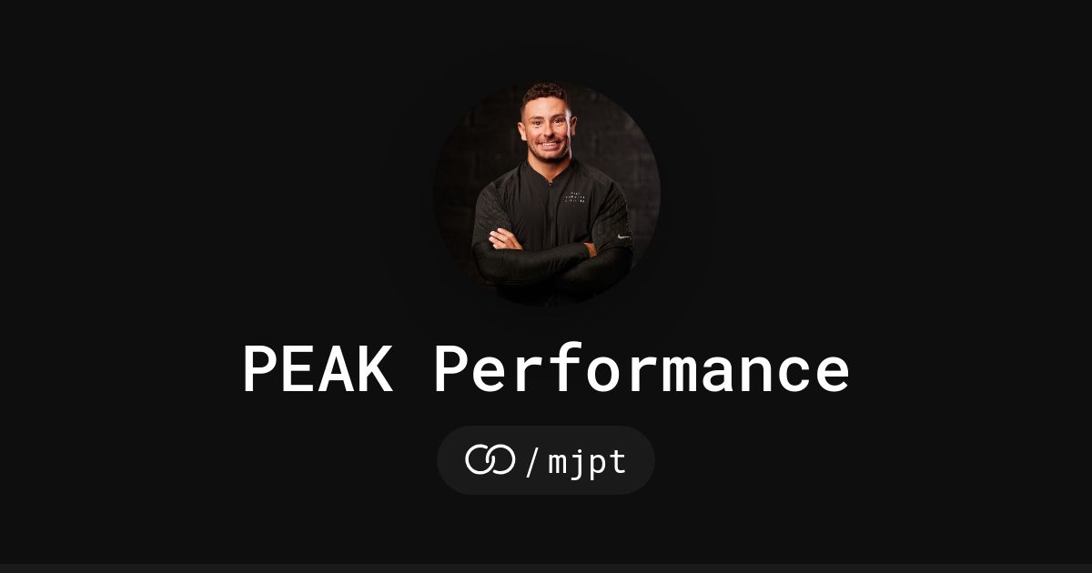 PEAK Performance (/mjpt) · solo.to
