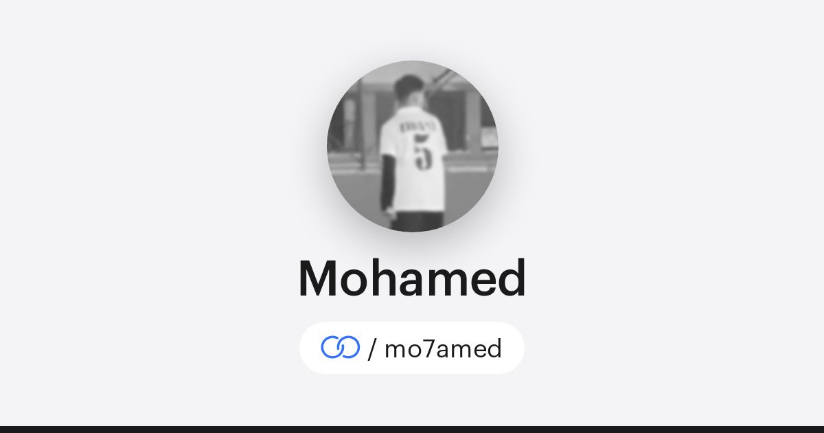 Mohamed (/mo7amed) · solo.to