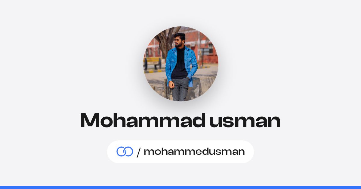 Mohammad usman (/mohammedusman) · solo.to