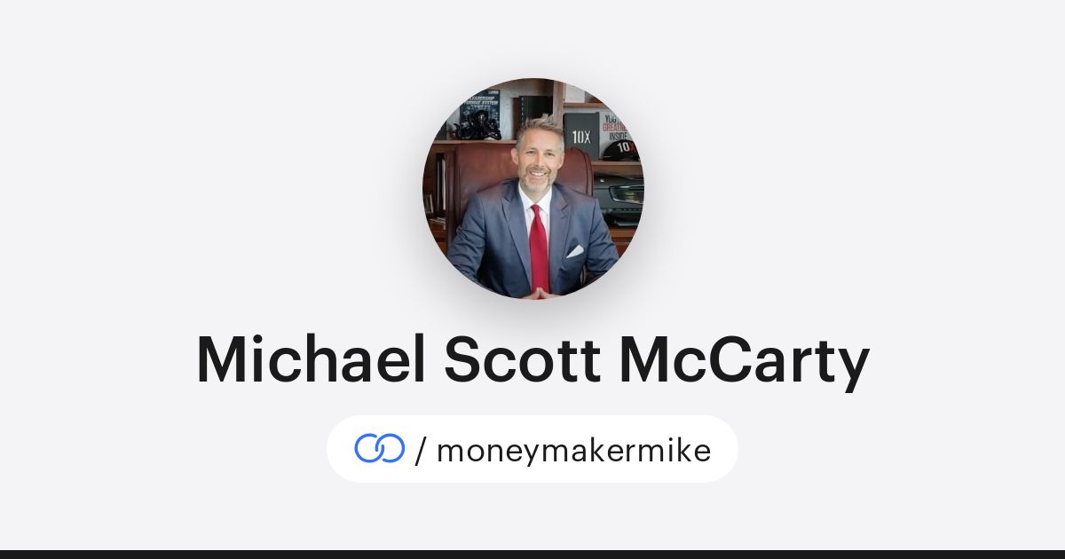 Michael Scott McCarty (/moneymakermike) · solo.to