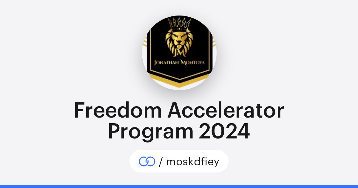 Freedom Accelerator Program 2024 (/moskdfiey) · solo.to
