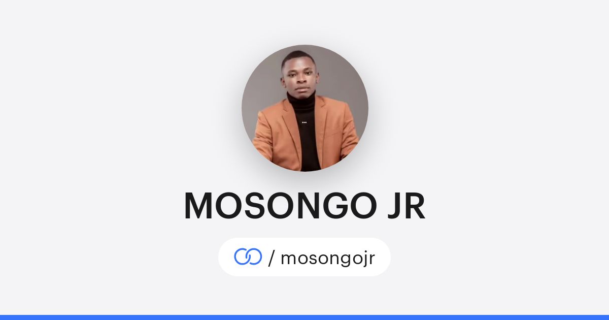 MOSONGO JR (/mosongojr) · solo.to