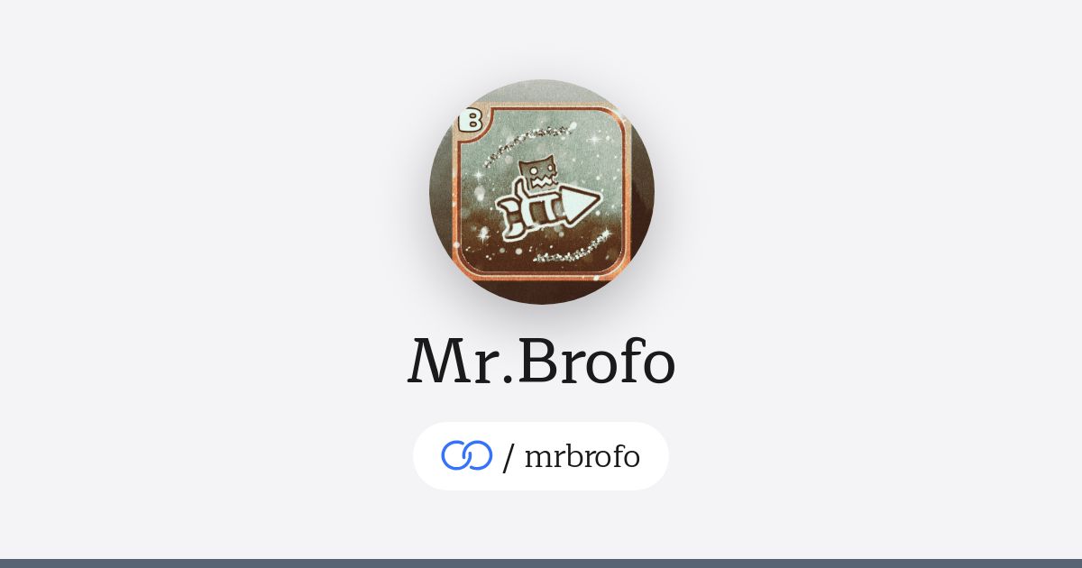 Mr.Brofo (/mrbrofo) · solo.to