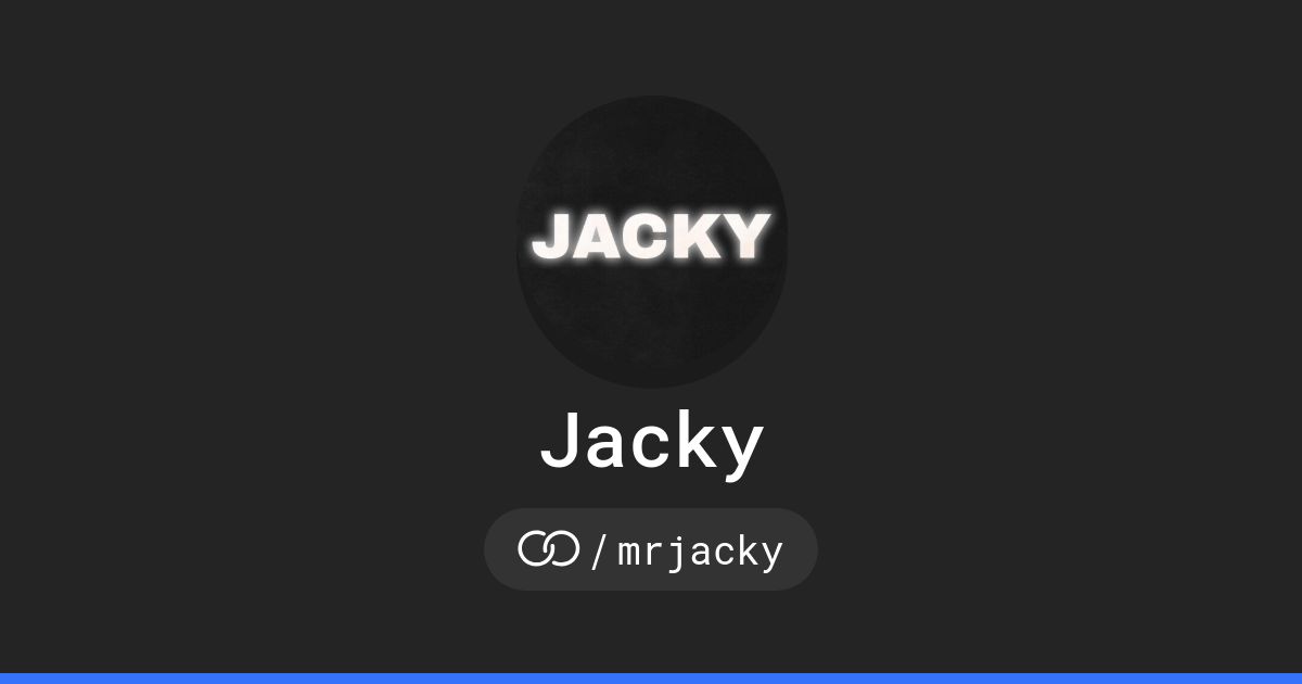 Jacky (/mrjacky) · solo.to