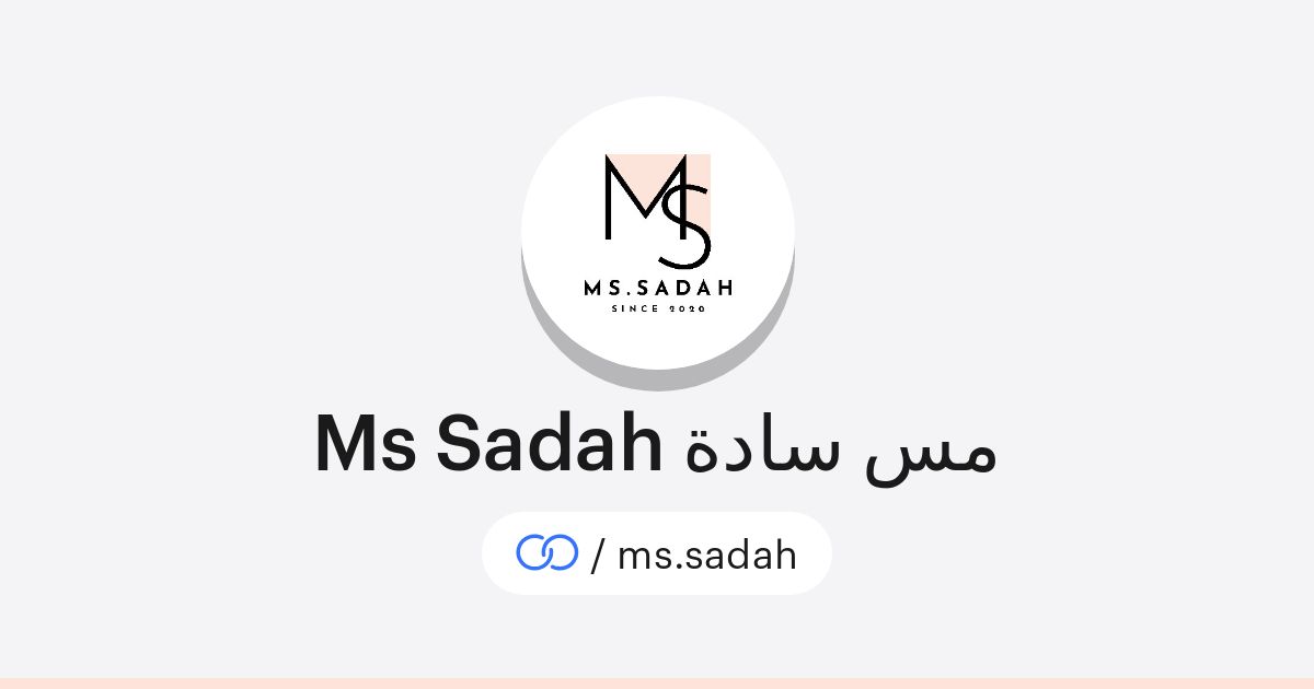 Ms Sadah مس سادة (/ms.sadah) · solo.to