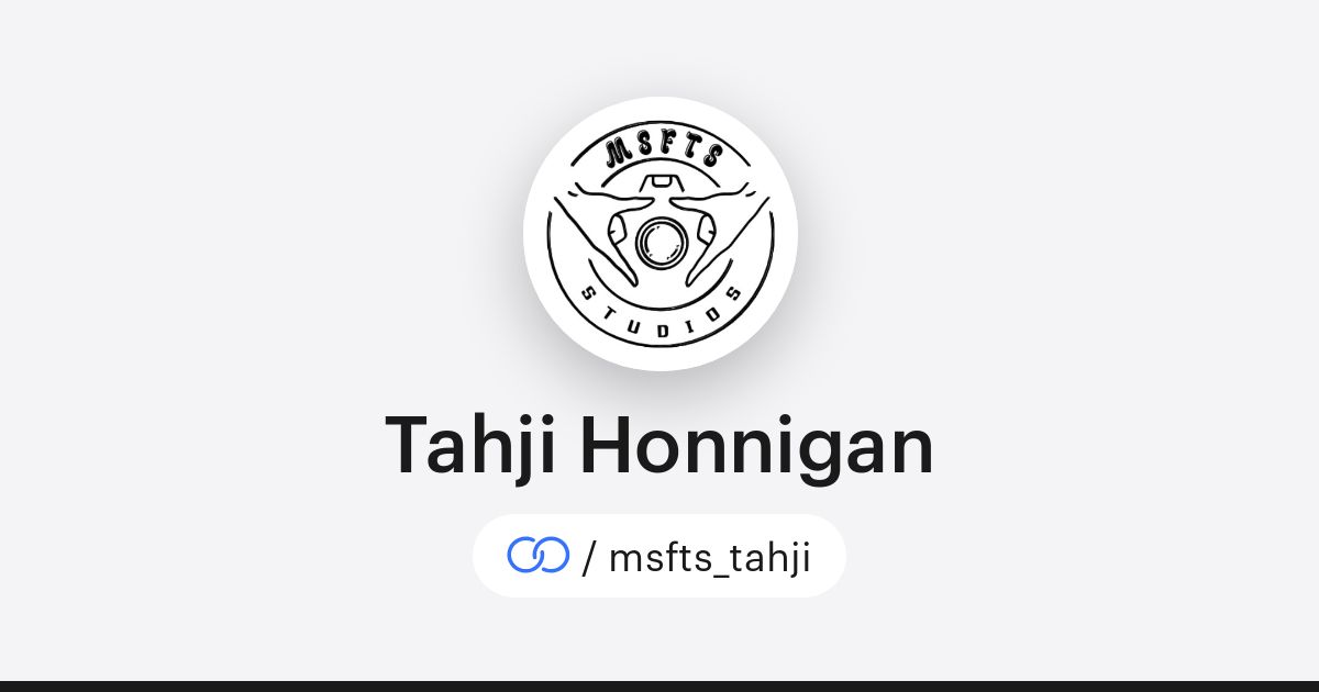 Tahji Honnigan (/msfts_tahji) · solo.to