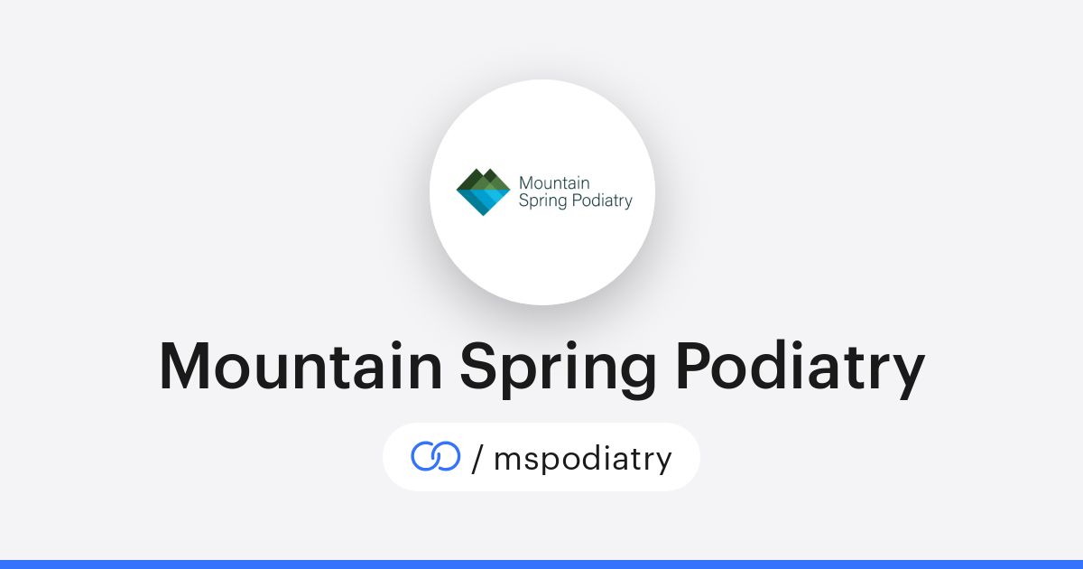 Mountain Spring Podiatry (/mspodiatry) · solo.to