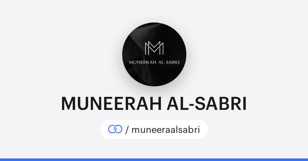 MUNEERAH AL-SABRI (/muneeraalsabri) · solo.to