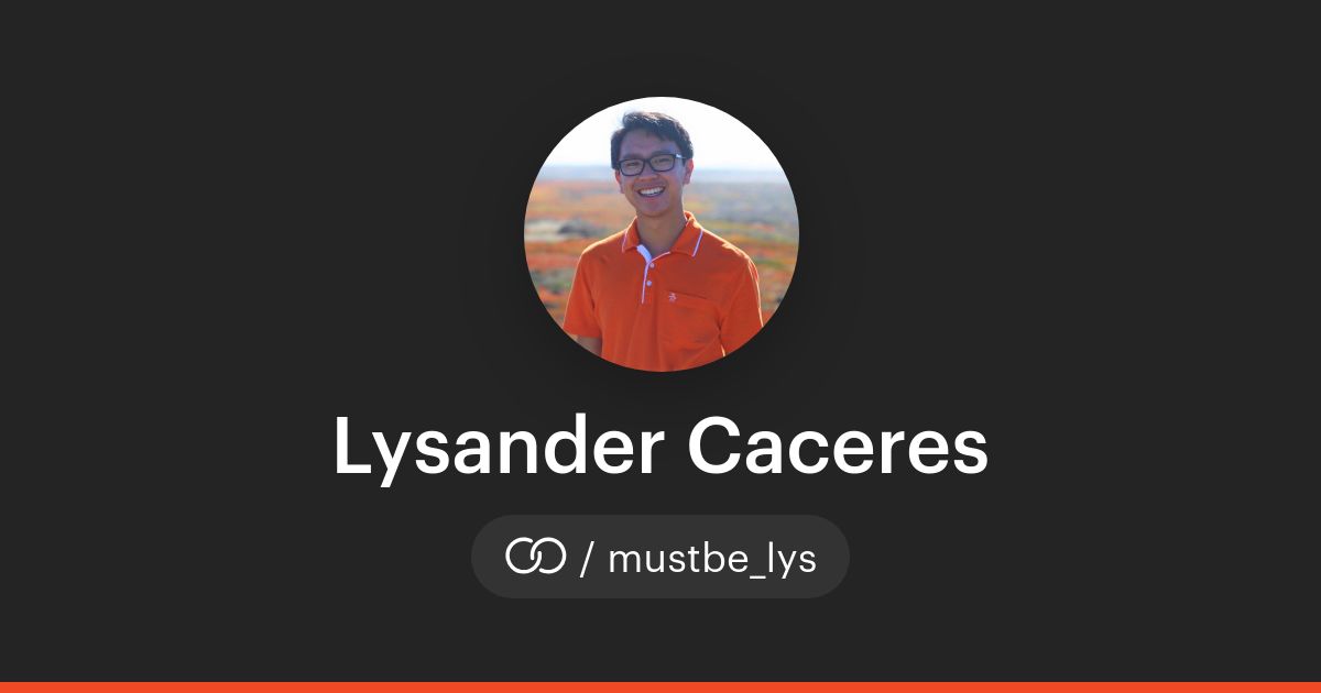 Lysander Caceres (/mustbe_lys) · solo.to