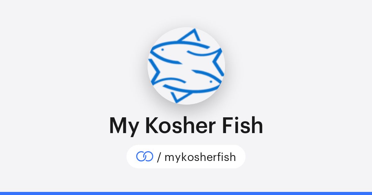 My Kosher Fish (/mykosherfish) · solo.to