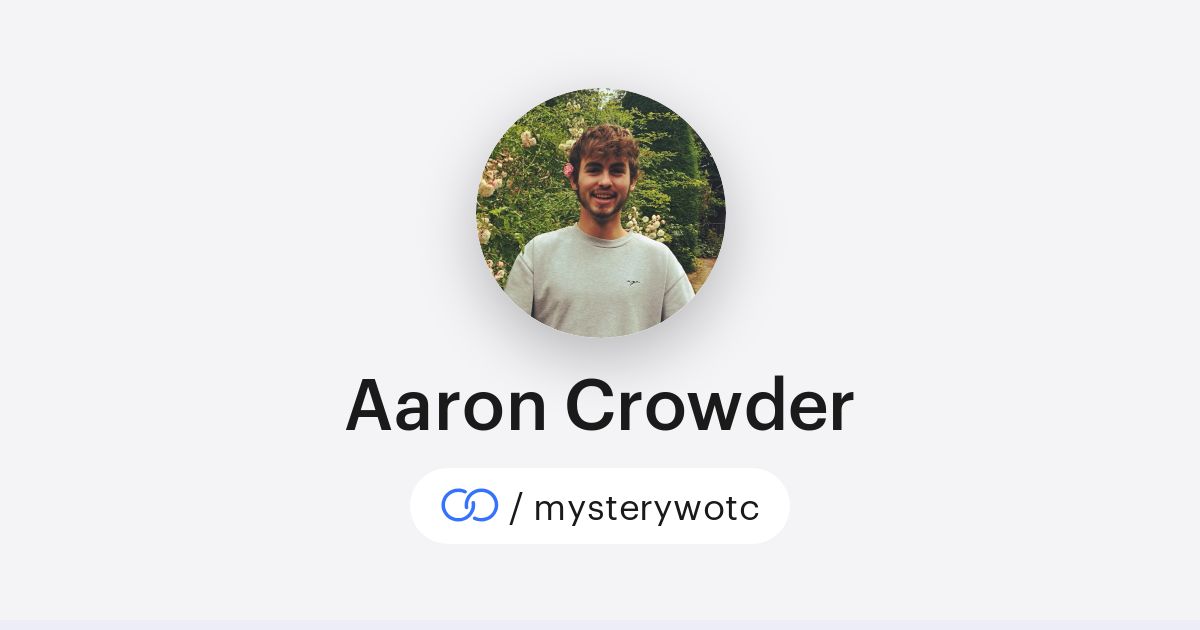 Aaron Crowder (/mysterywotc) · solo.to