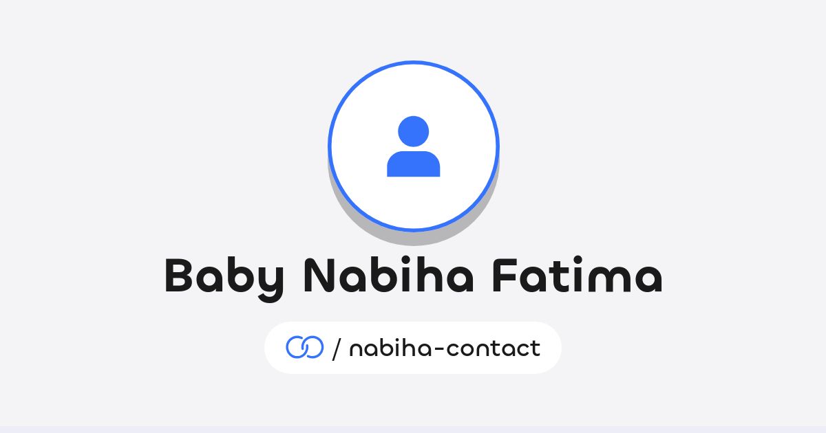 Baby Nabiha Fatima (/nabiha-contact) · solo.to