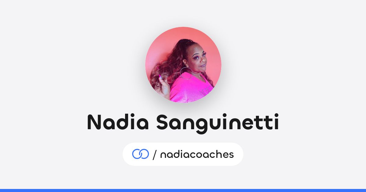 Nadia Sanguinetti (/nadiacoaches) · solo.to