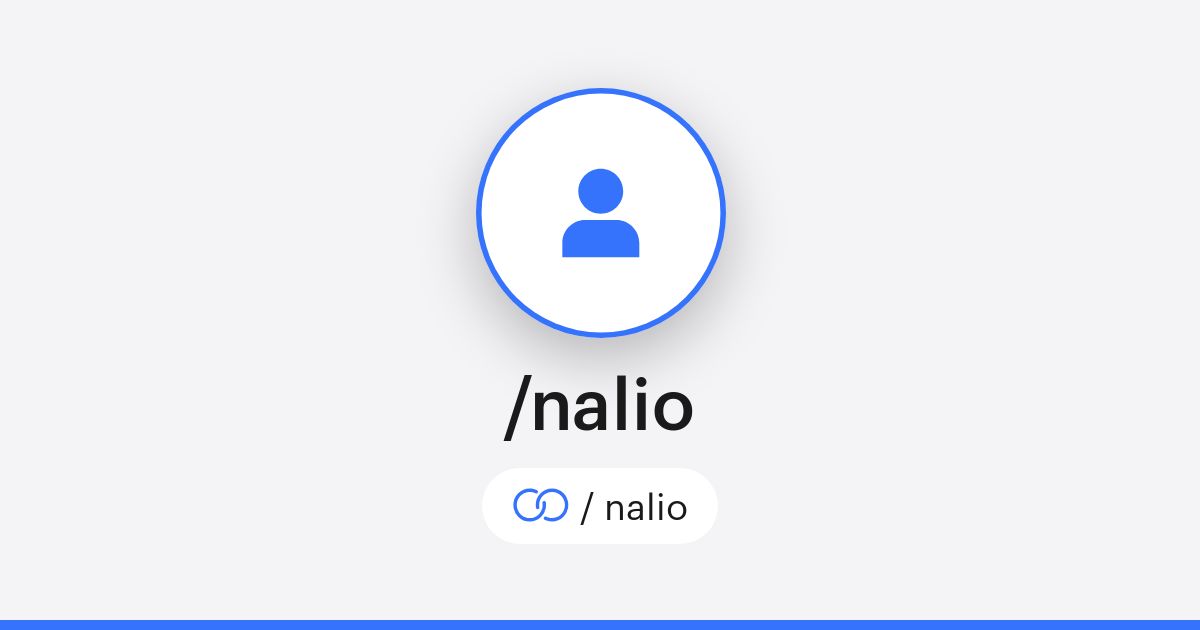 /nalio · solo.to