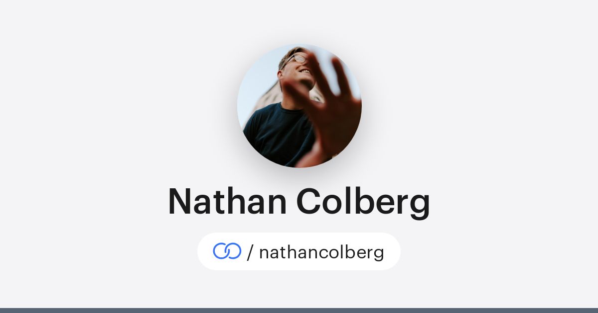 Nathan Colberg (/nathancolberg) · solo.to
