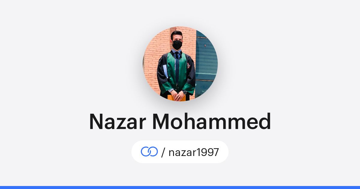 Nazar Mohammed (/nazar1997) · solo.to