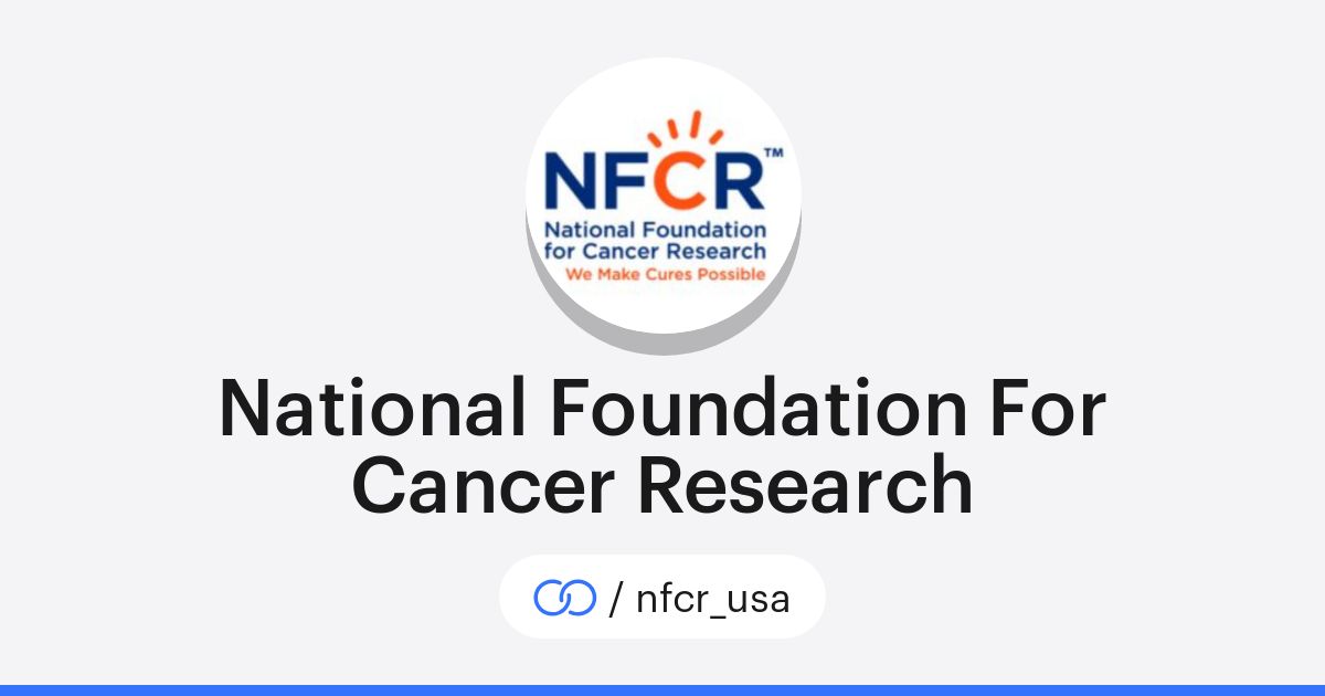National Foundation For Cancer Research (/nfcr_usa) · solo.to