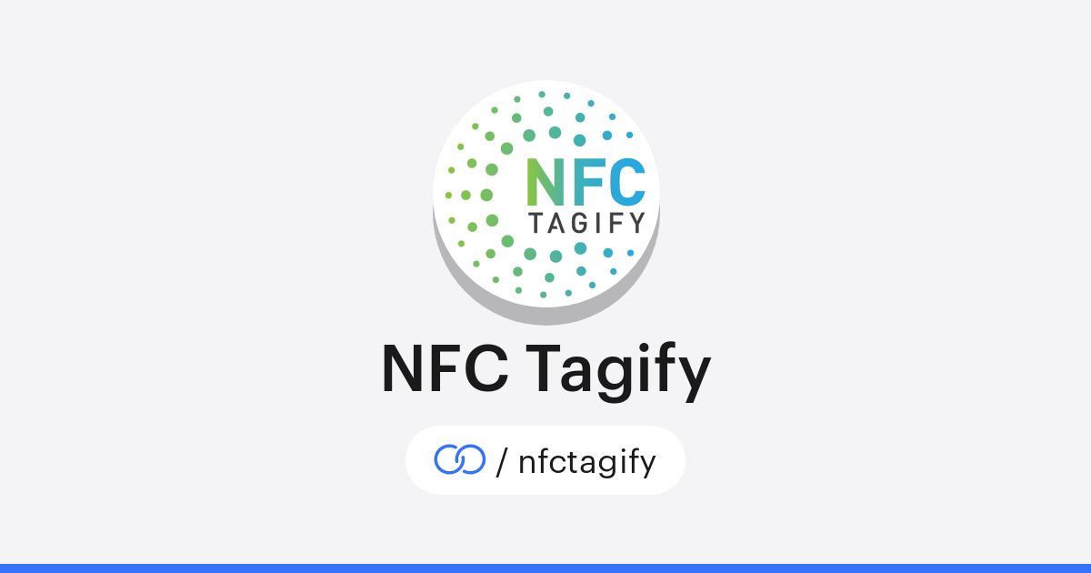NFC Tagify (/nfctagify) · solo.to
