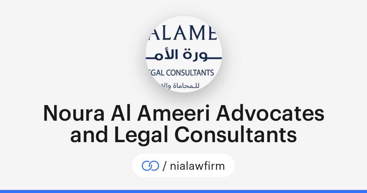 Noura Al Ameeri Advocates and Legal Consultants (/nialawfirm) · solo.to