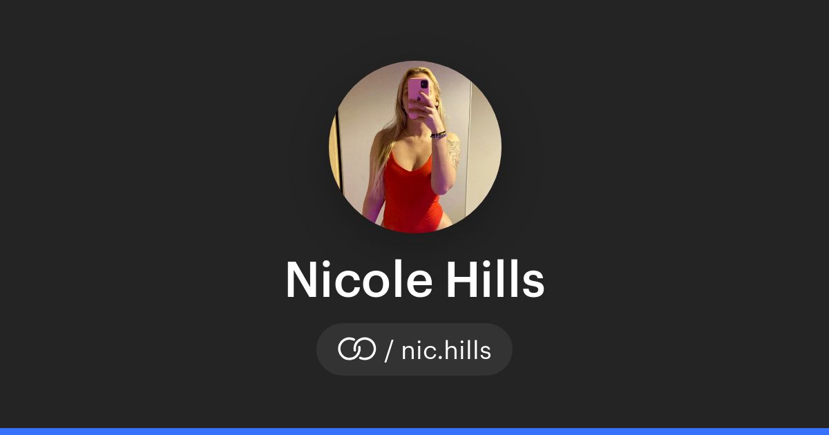 Nicole Hills (/nic.hills) · solo.to