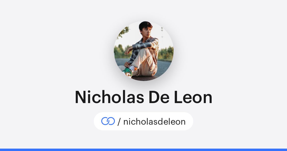 Nicholas De Leon (/nicholasdeleon) · solo.to