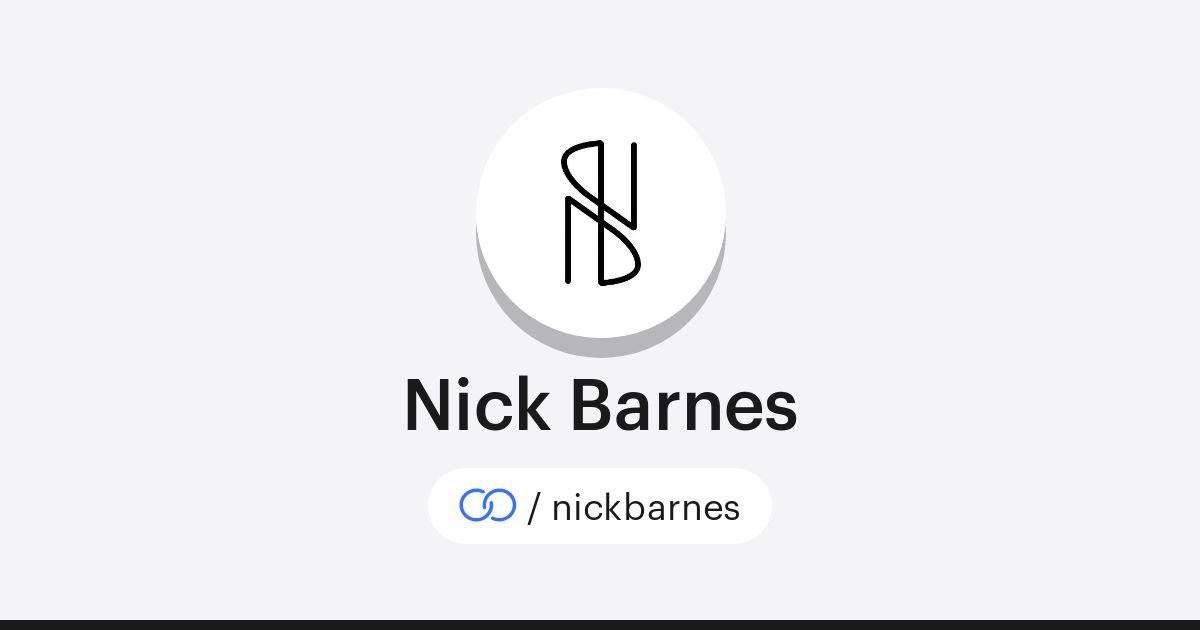 Nick Barnes (/nickbarnes) · solo.to