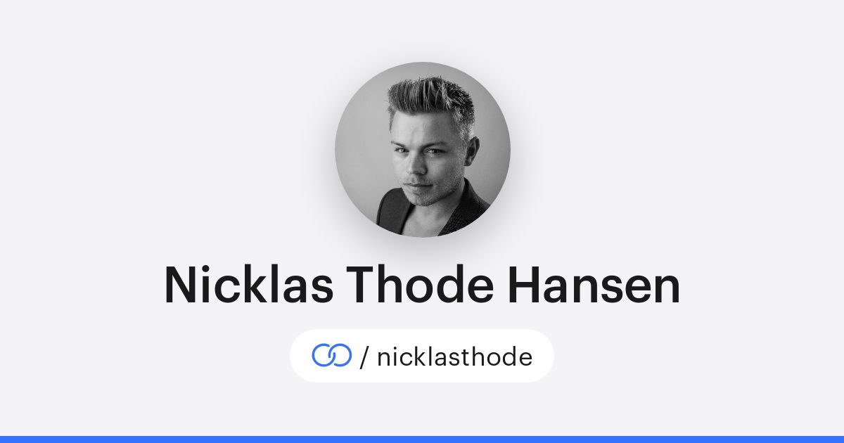 Nicklas Thode Hansen (/nicklasthode) · solo.to