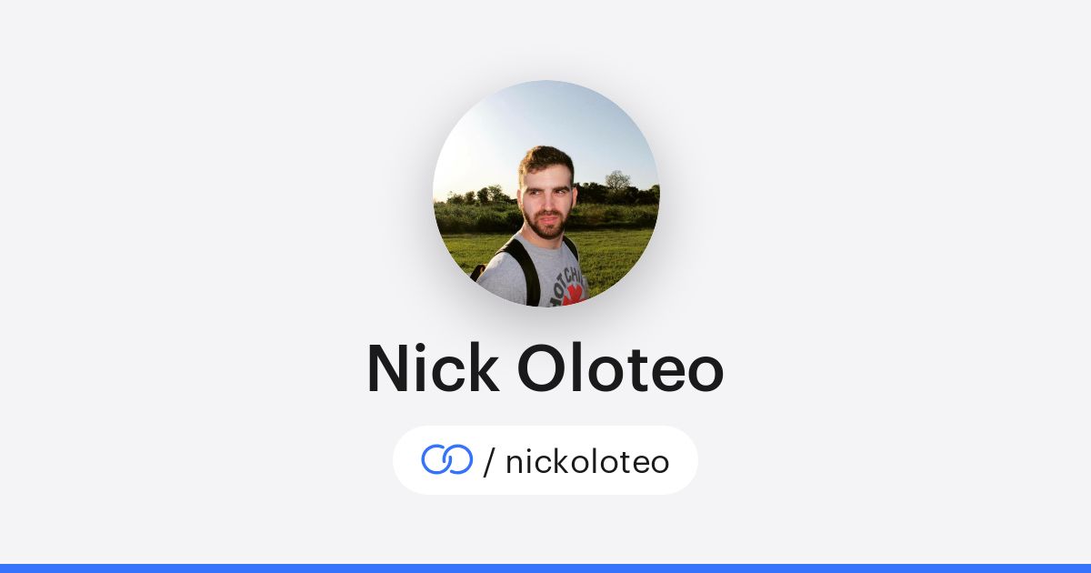 Nick Oloteo (/nickoloteo) · solo.to