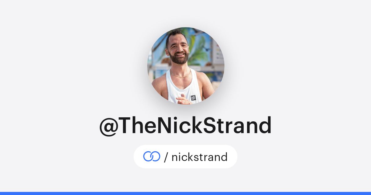 @TheNickStrand (/nickstrand) · solo.to