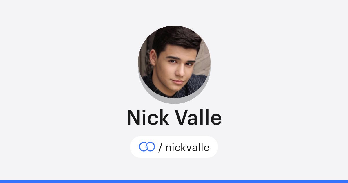 Nick Valle (/nickvalle) · solo.to