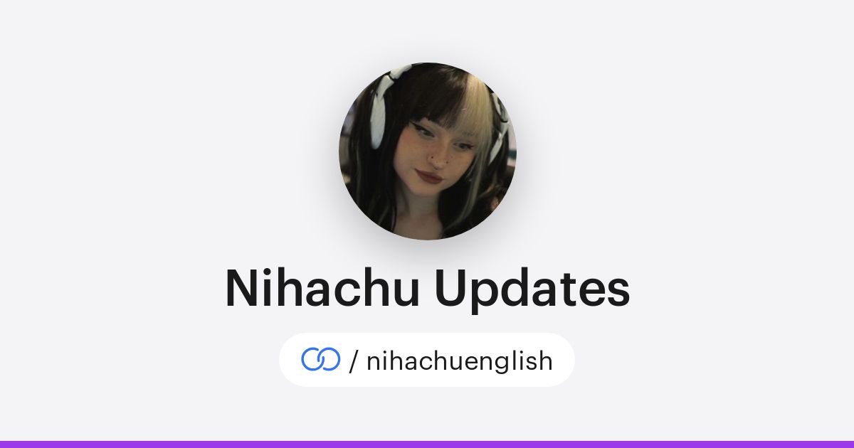 Nihachu Updates (/nihachuenglish) · solo.to