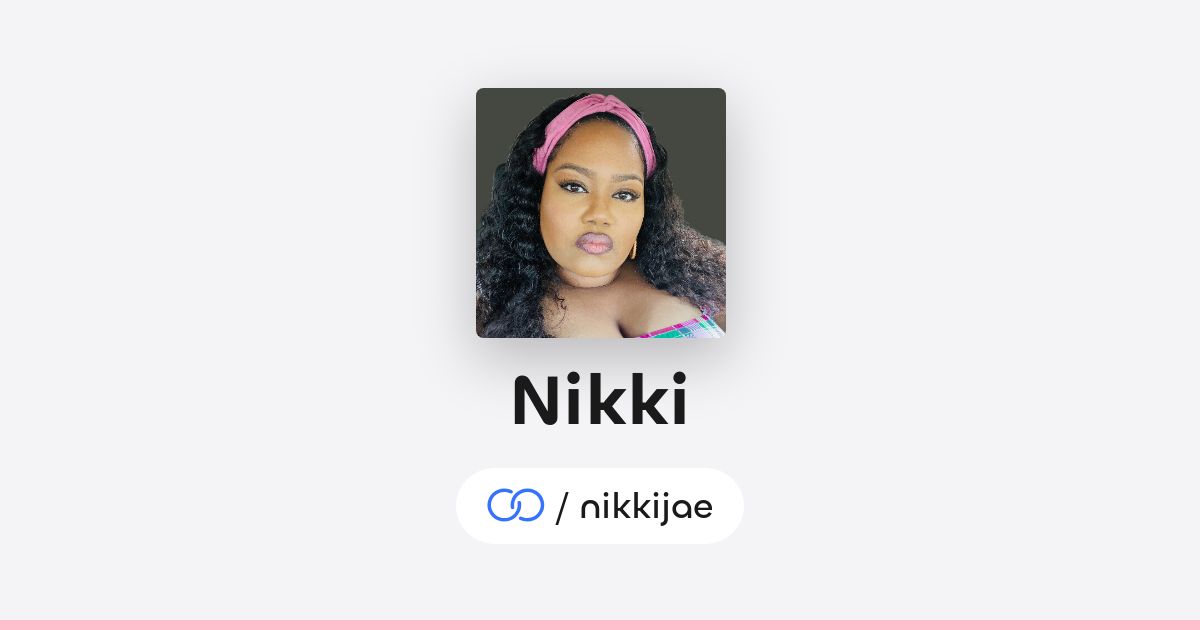 Nikki (/nikkijae) · solo.to