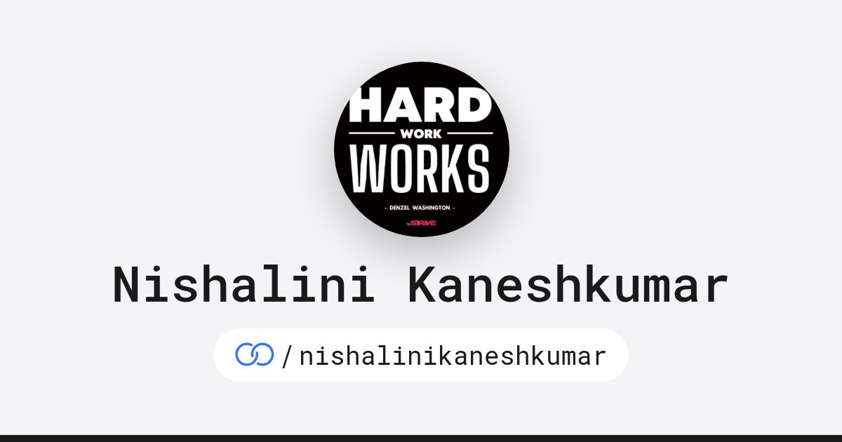 Nishalini Kaneshkumar (/nishalinikaneshkumar) · solo.to