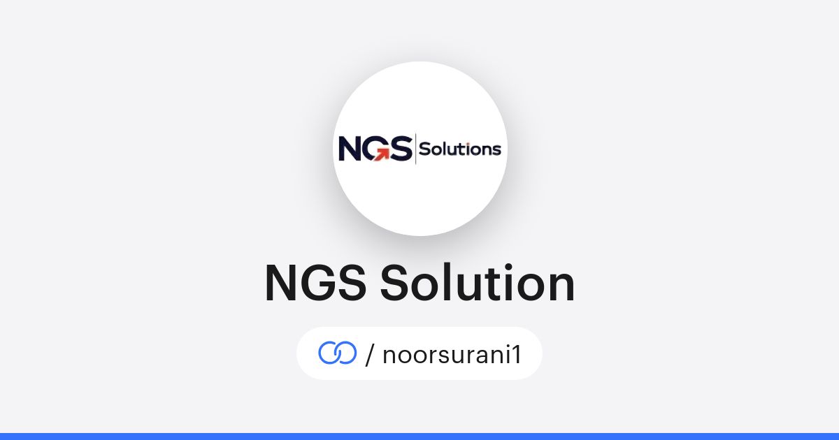 NGS Solution (/noorsurani1) · solo.to
