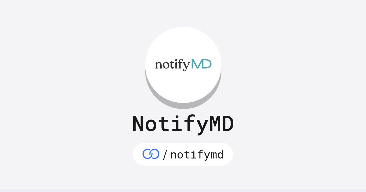 NotifyMD · solo.to