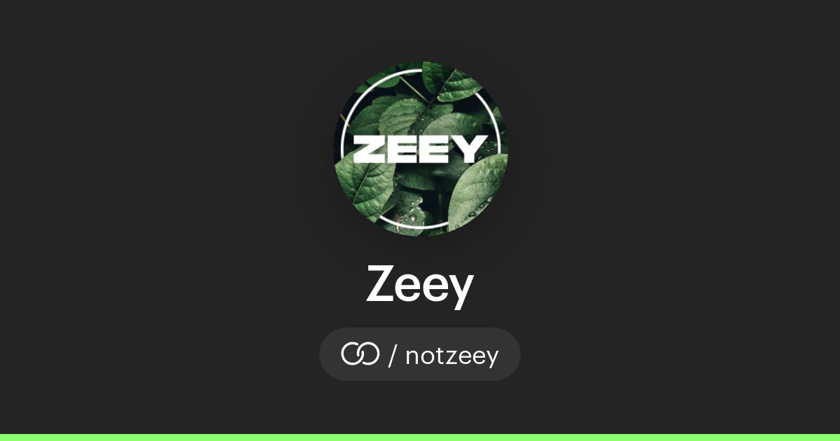 Zeey (/notzeey) · solo.to