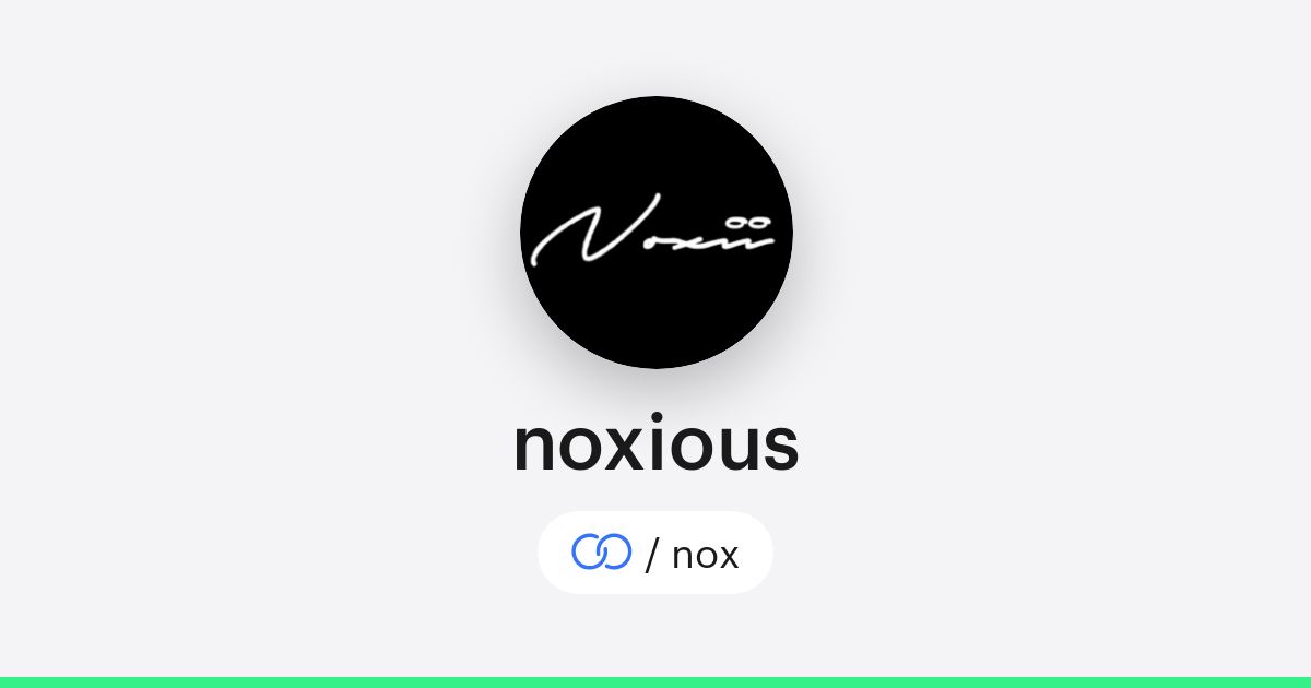 noxious (/nox) · solo.to