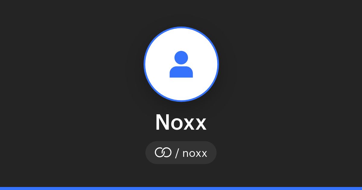 Noxx · solo.to