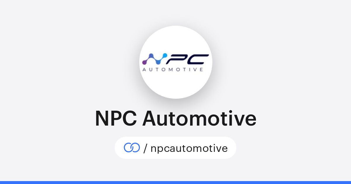 NPC Automotive (/npcautomotive) · solo.to