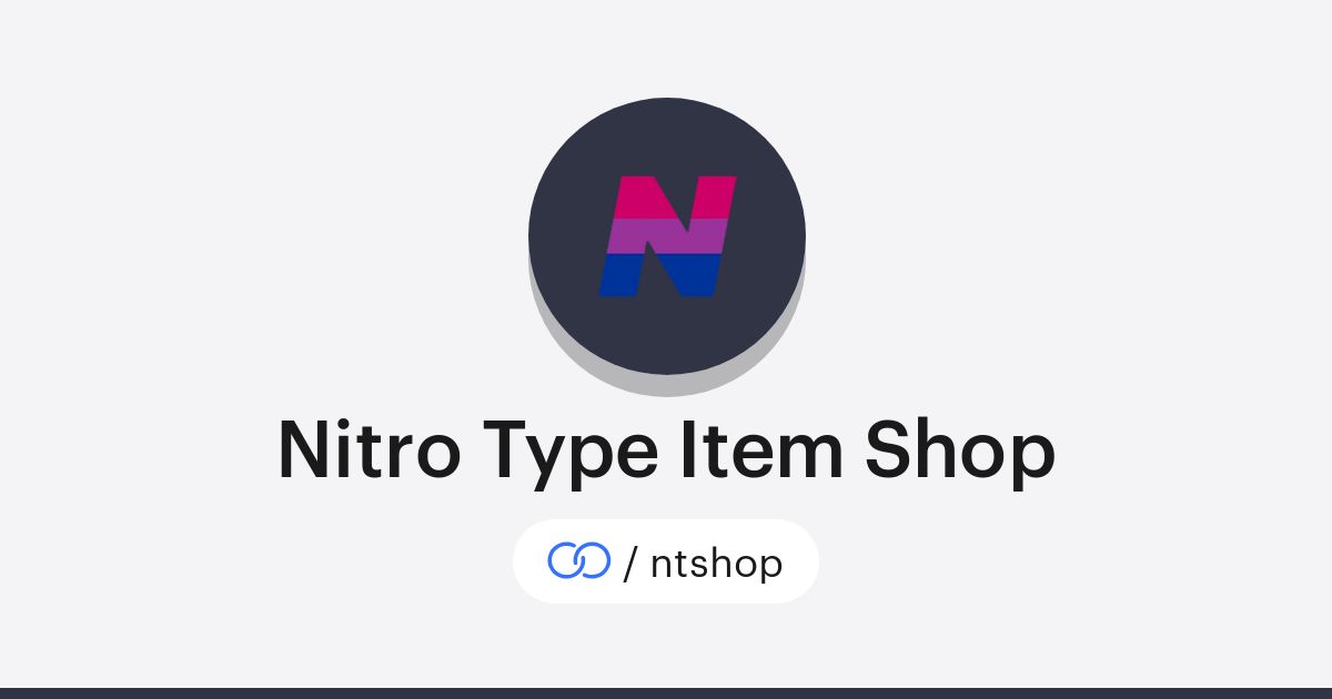 Nitro Type Item Shop (/ntshop) · solo.to