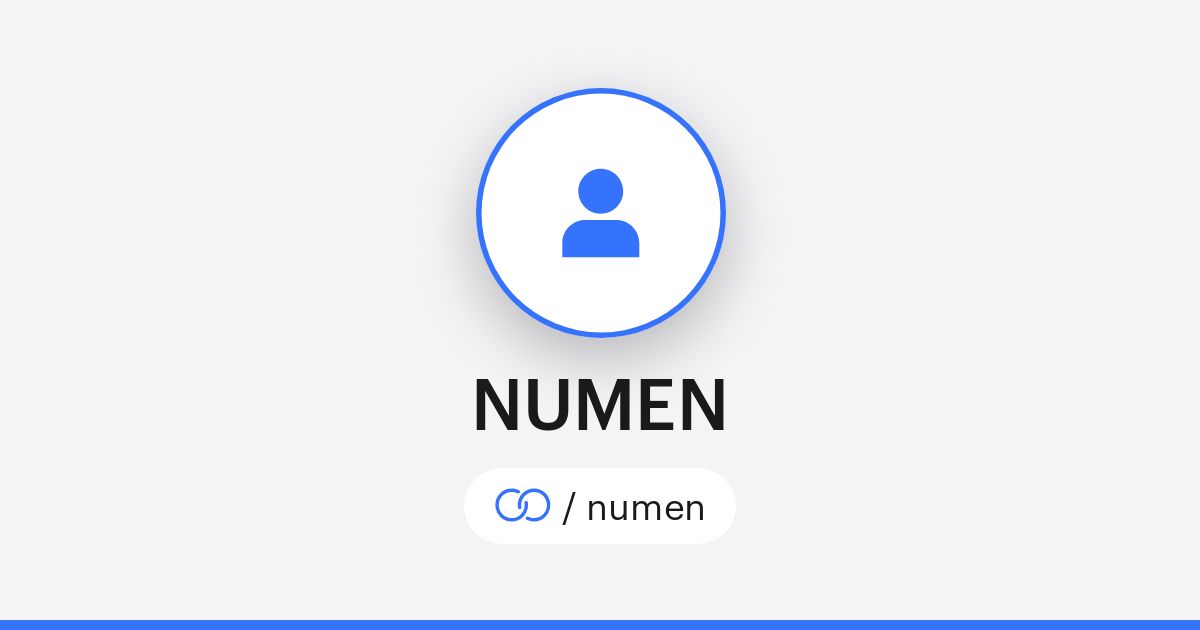 NUMEN · solo.to